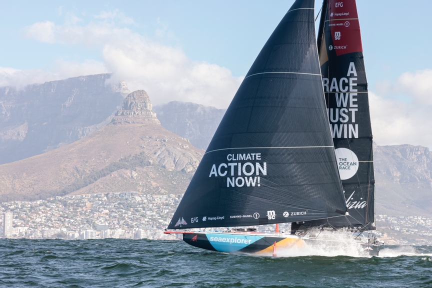 Leg 2 - Live Finish Story - Team Holcim-PRB win Leg 2 - The Ocean Race ...