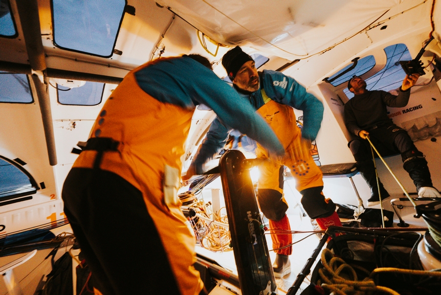 Repairs and racing along the ice limit - The Ocean Race 2022-23