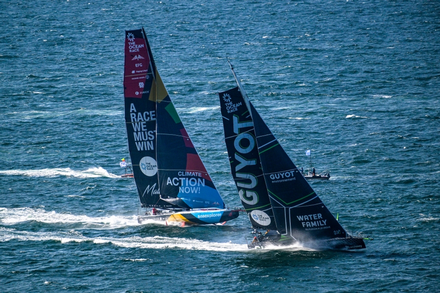 Fast and furious foiling fuels first victory - The Ocean Race 2022-23